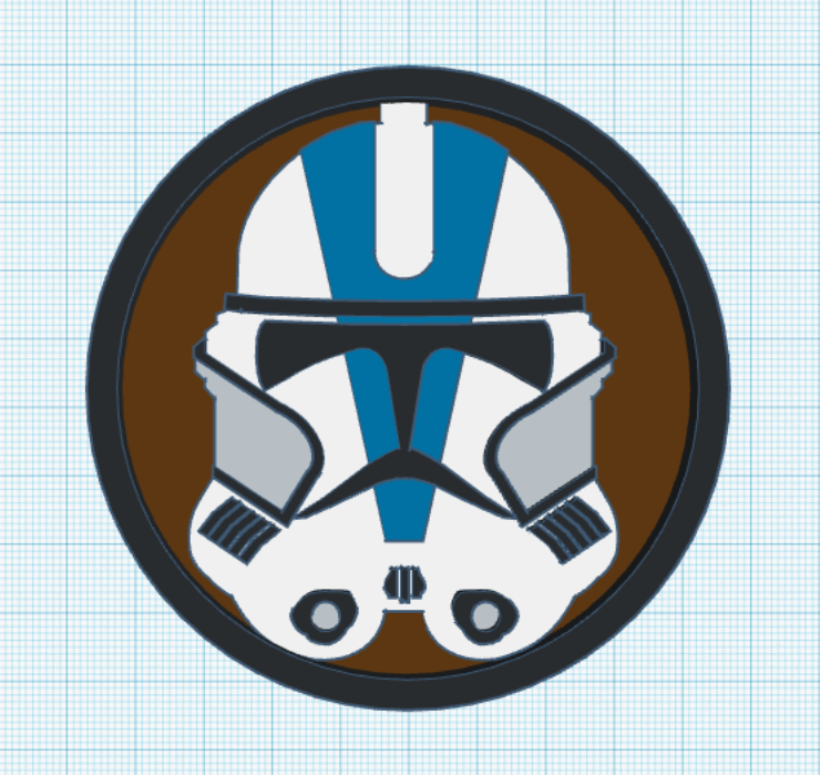 trooper 501st coaster by SemiPolaron | Download free STL model ...