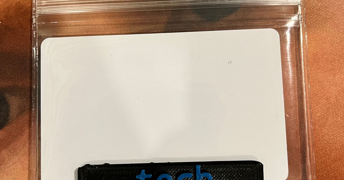 Tech "Support" Badge Clip by drew | Download free STL model ...