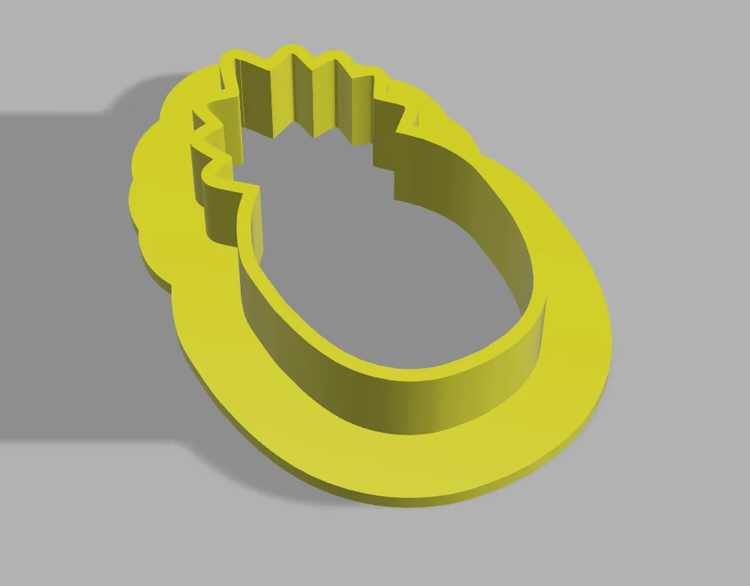 Cookie Cutter - 2" Pineapple by Tuna | Download free STL model ...