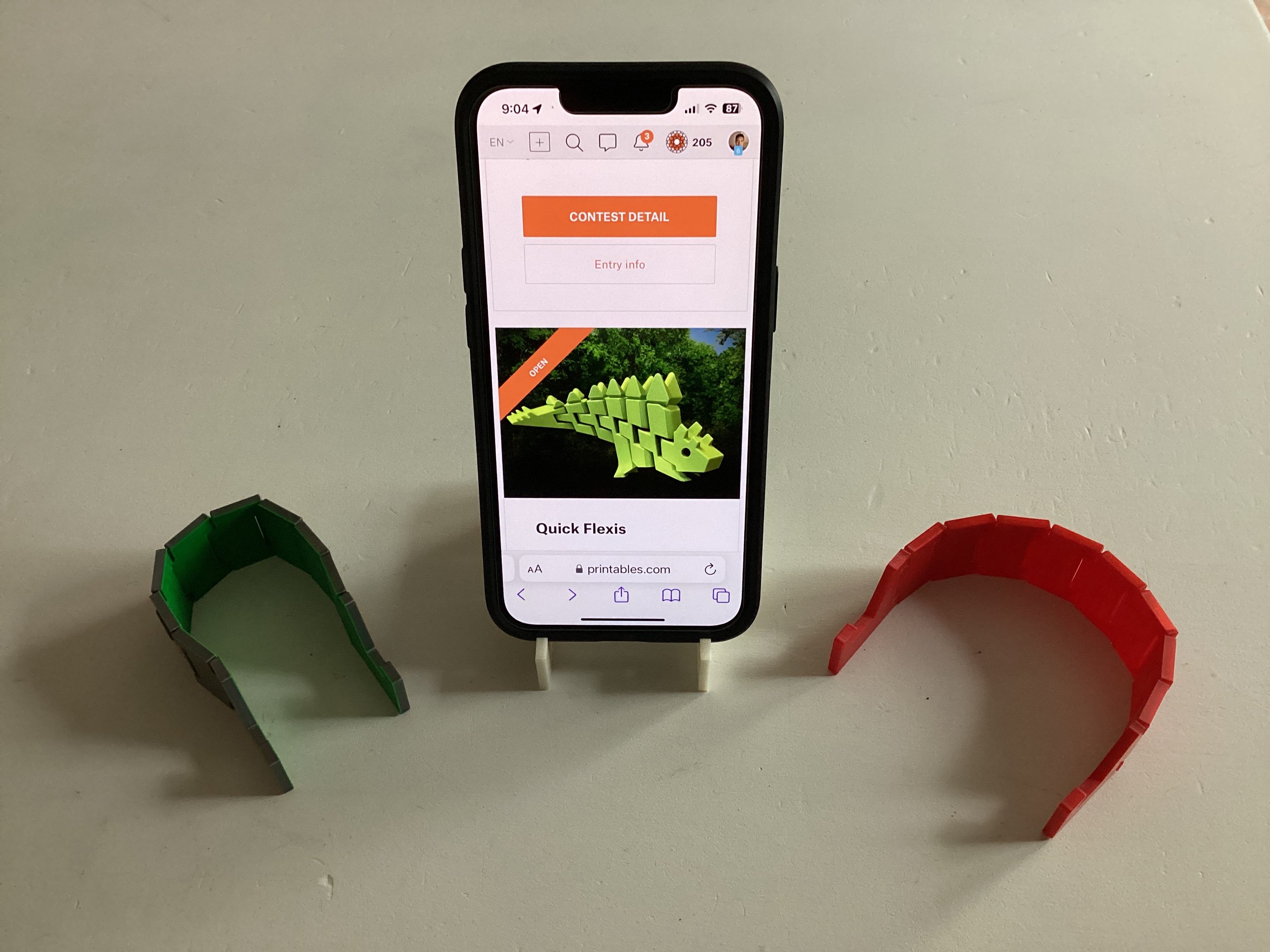 Flexi Phone Stand by aldabest | Download free STL model | Printables.com
