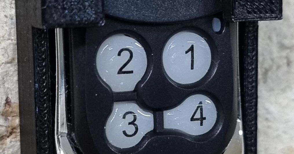 Garage remote holder - Remote pro RPC401 by Kole | Download free STL model | Printables.com