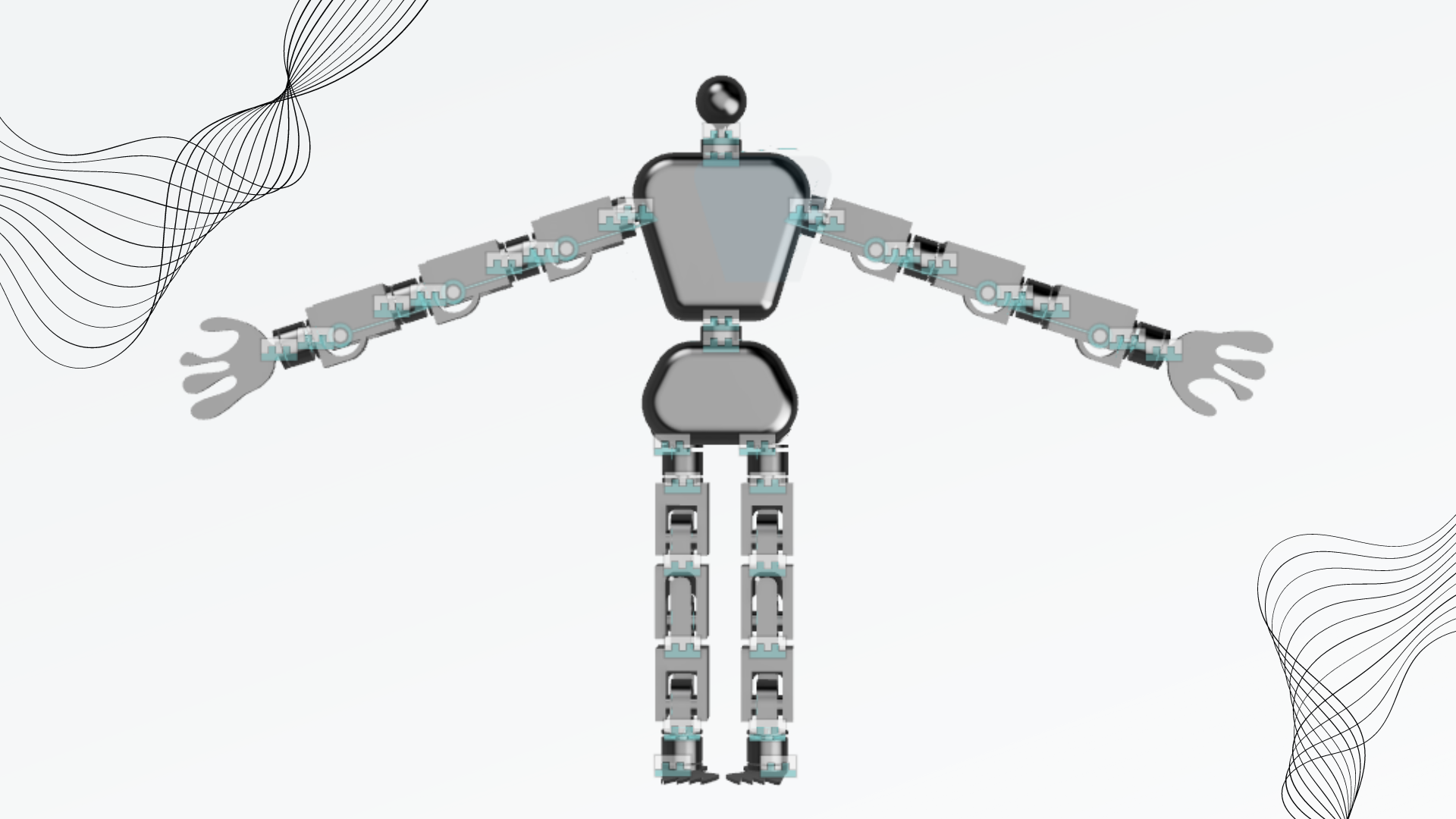 Humanoid biological joint skeleton by Sanyi | Download free STL model ...