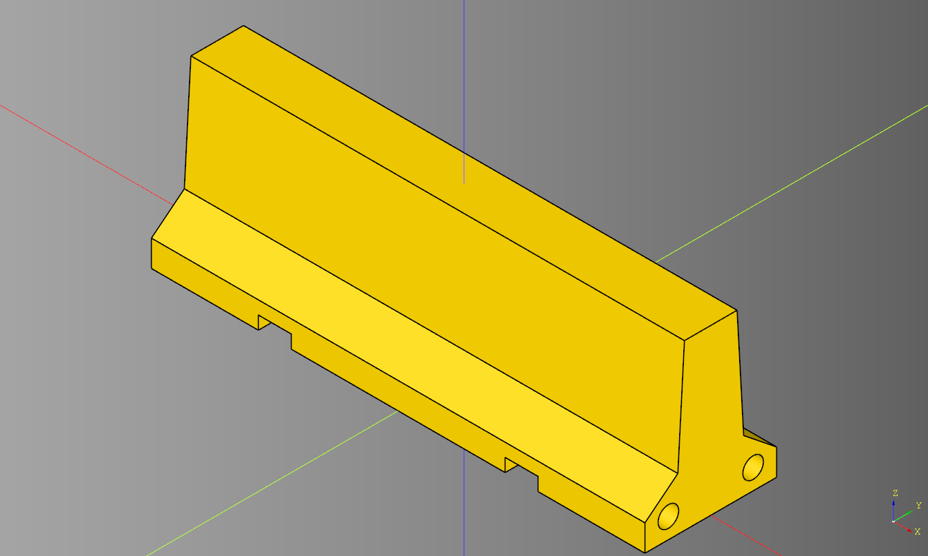 Jersey Barrier Terrain Set by medicationforall | Download free STL ...