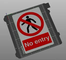 No Entry Sign | Entry Sign by Techstazack | Download free STL model ...