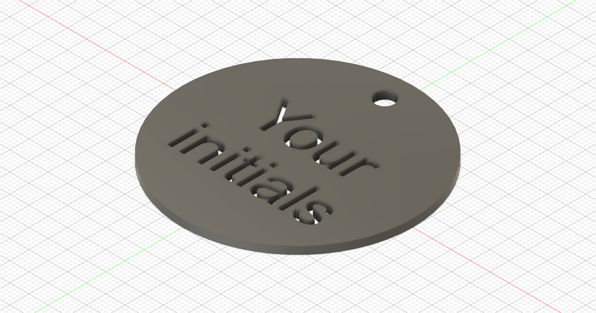 round keychain (editable) by Josef Iebed | Download free STL model ...