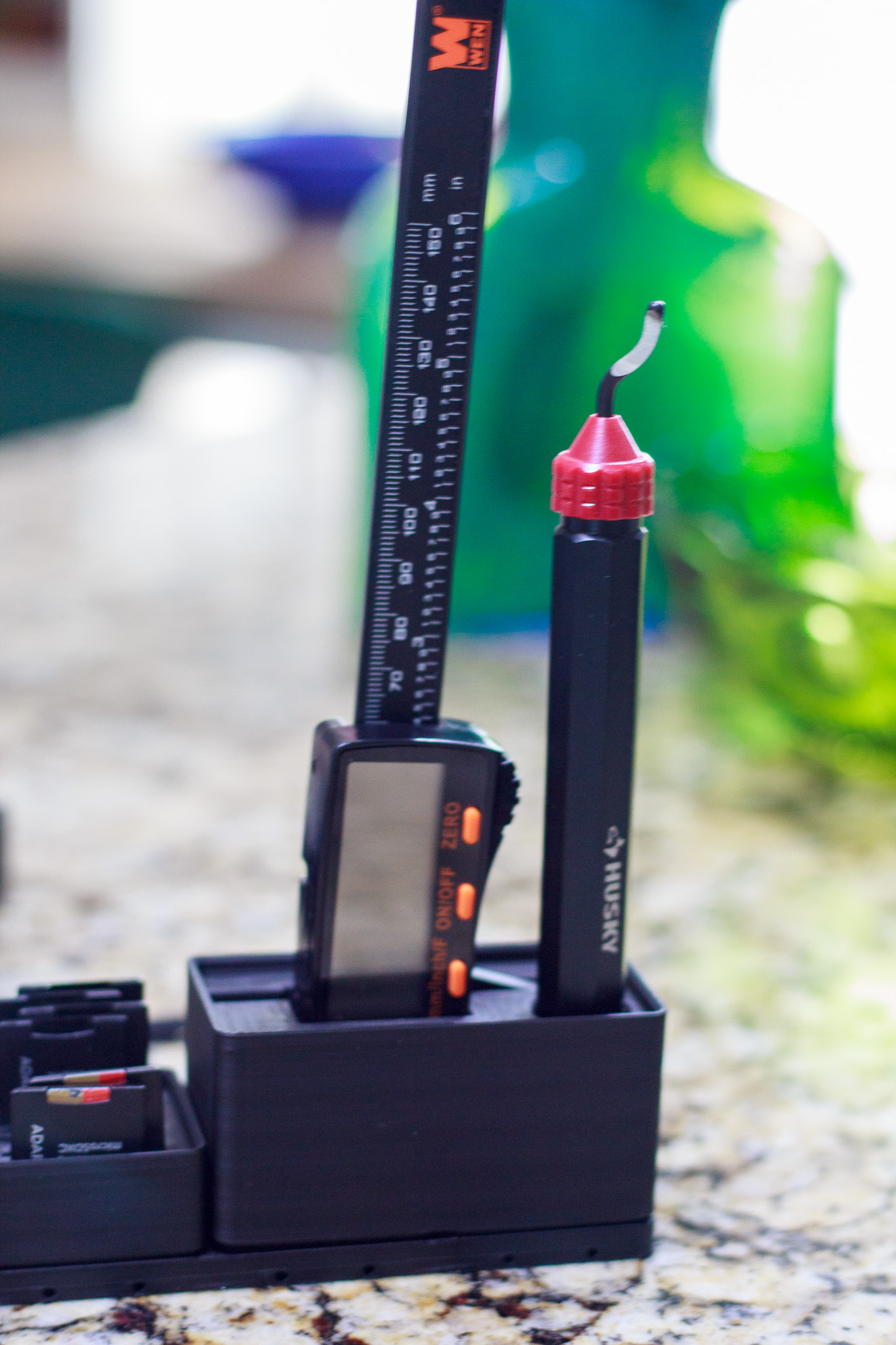 Caliper and Husky deburring tool vertical holder gridfinity by ...