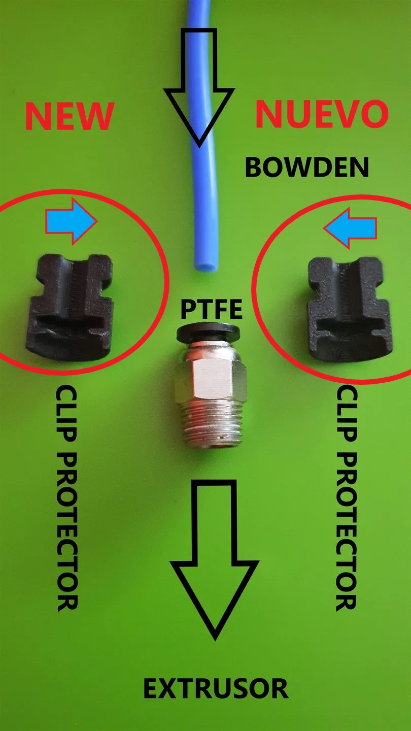 Clip protector universal para cable bowden 4 mm-Universal protective ...