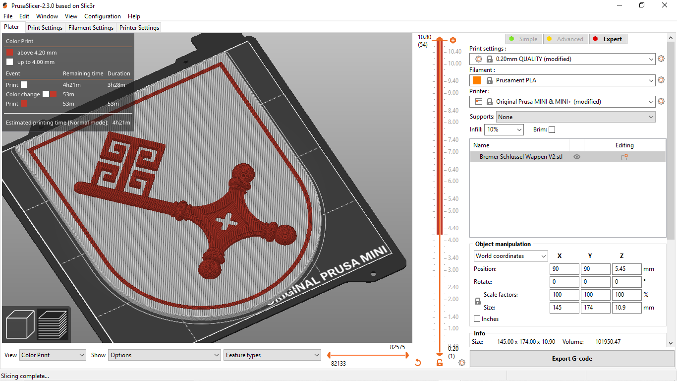 Bremen - Wappen mit Schlüssel by Maeshmaker | Download free STL model ...
