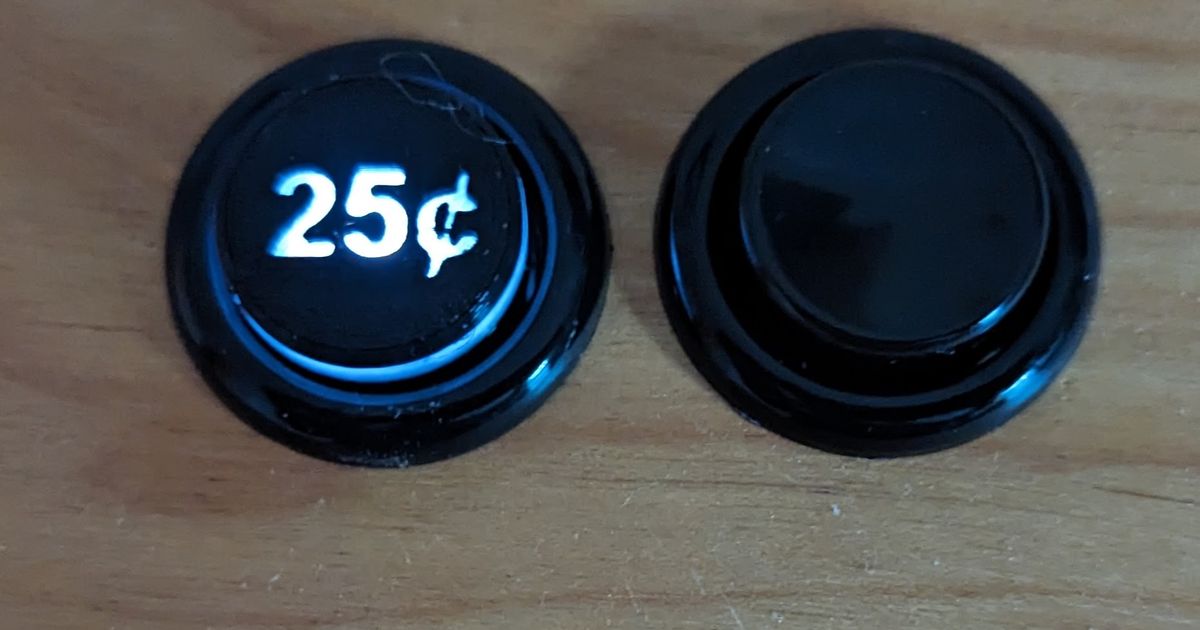 Happ Button Insert with LED holder by krv3d | Download free STL model ...