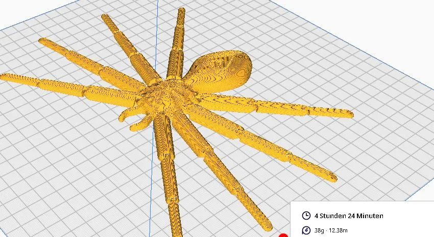 Flexi-Spider articulated print in place by Maker81 | Download free STL ...