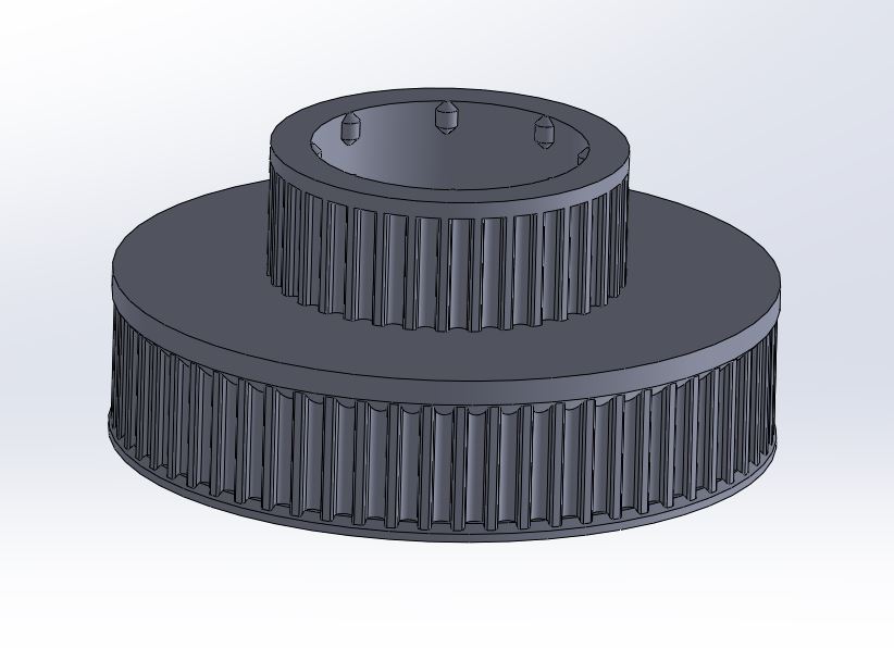 Pybot Scara Alternative Gear34teeth For Loose Pulley By Sam Download Free Stl Model 