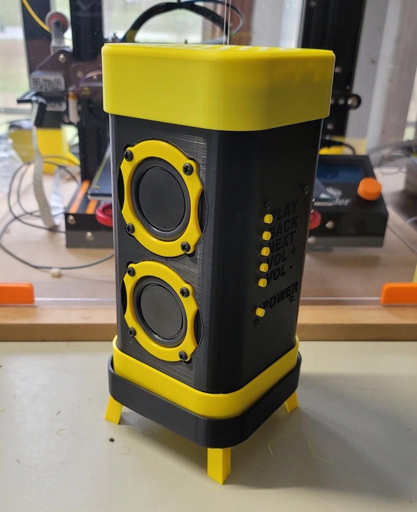 BlueTooth Speaker Enclosure Remix by C0D3Man | Download free STL model ...