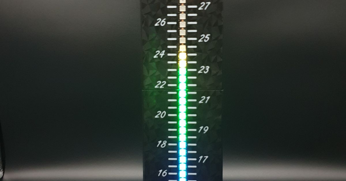 Arduino Thermometer Waterproof Led Stripe Fitting Split Parts By