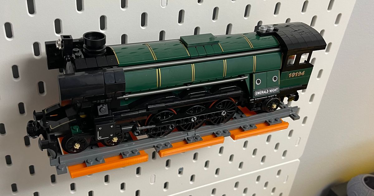 LEGO Train Display Shelf For Skadis Board by stefanwest | Download free ...