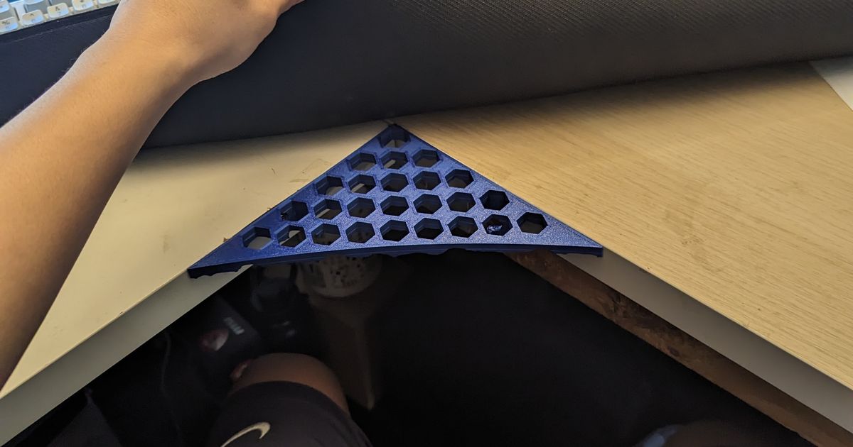 Optimized L shape desk corner extender by Huu Nguyen | Download free ...