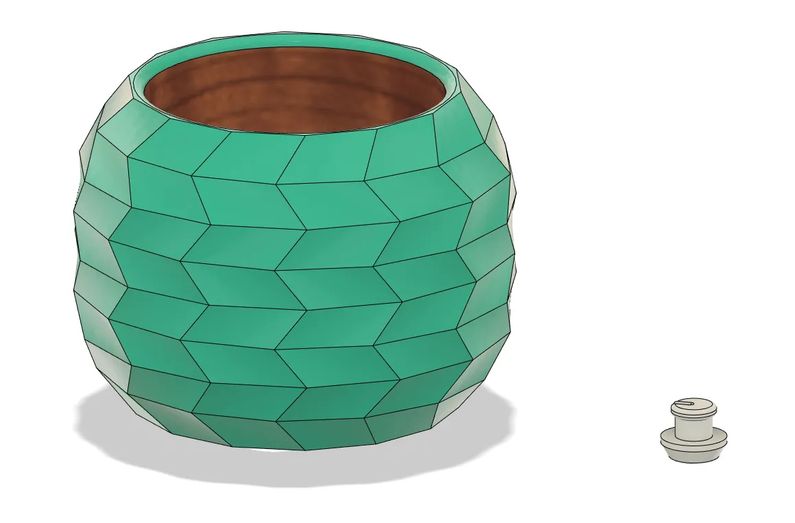 Low Poly ZigZag Planter by Taptic Digital | Download free STL model ...