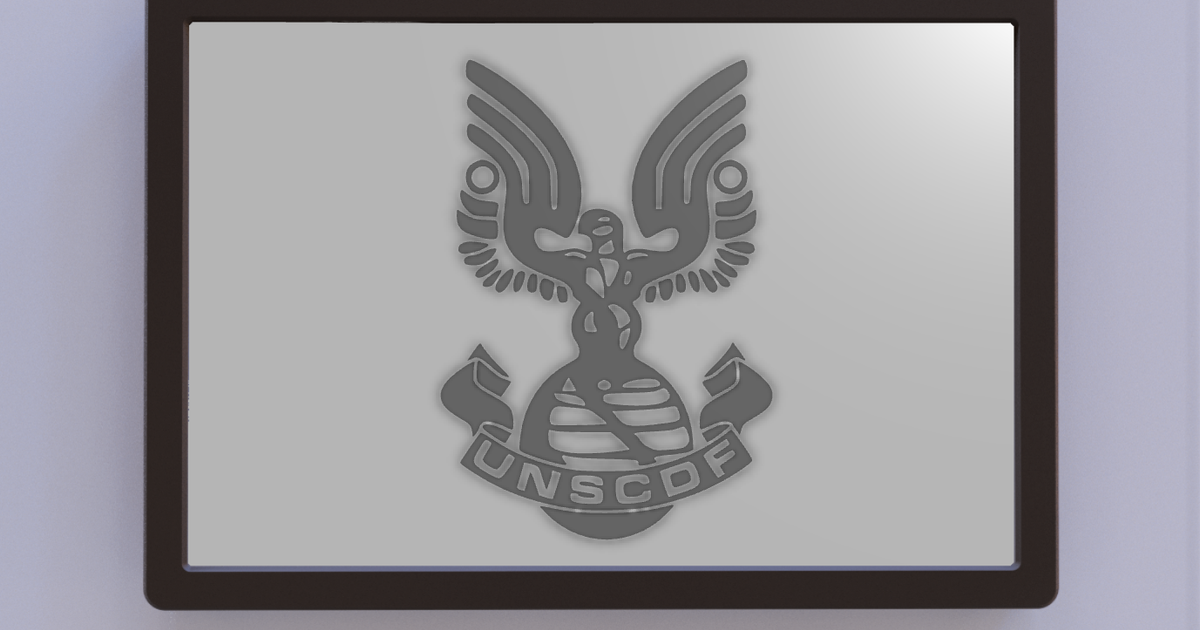 Halo UNSCDF Logo Wall Art by Ken Mills | Download free STL model ...