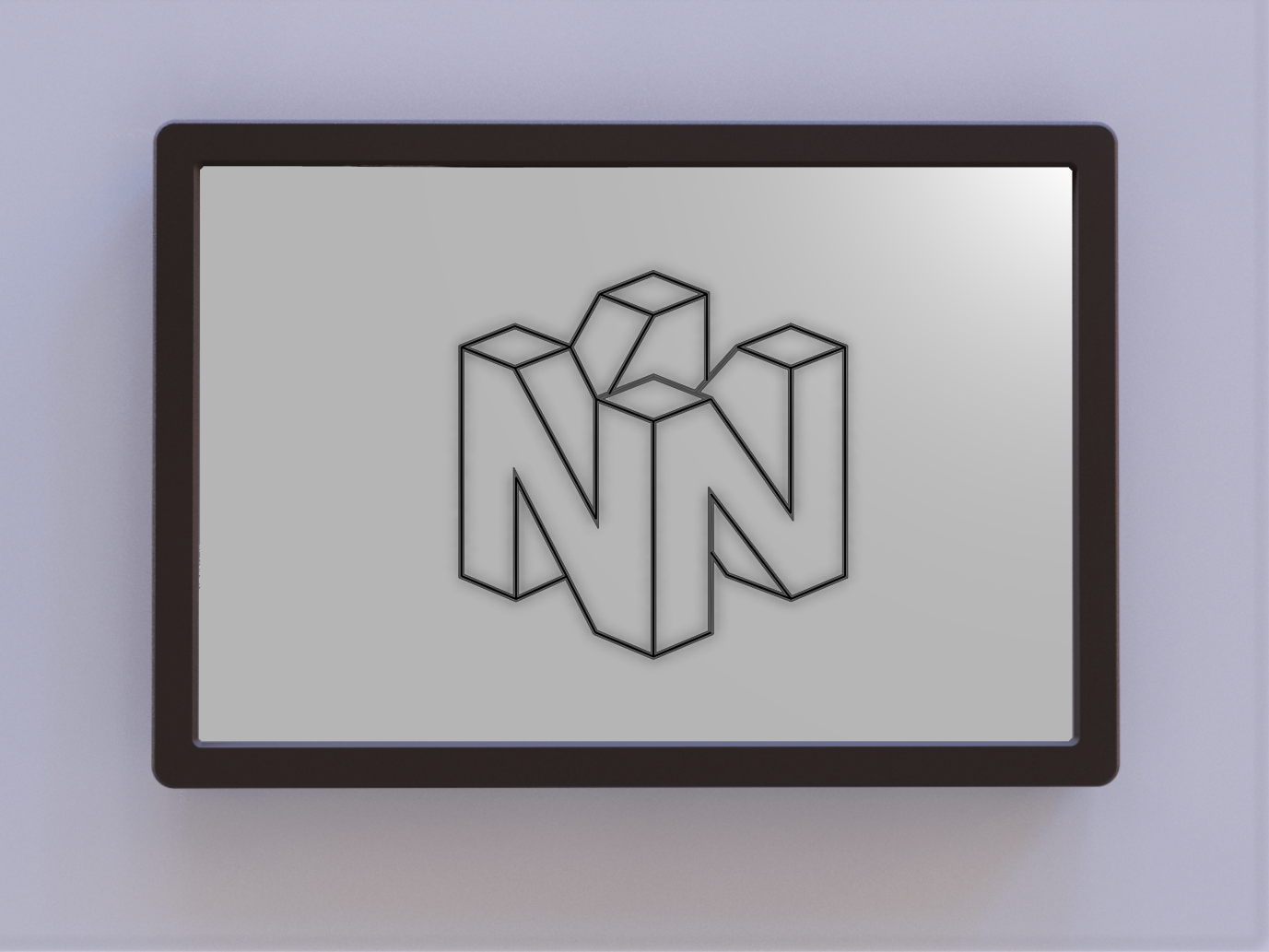 N64 Logo Outline Wall Art by Ken Mills | Download free STL model ...