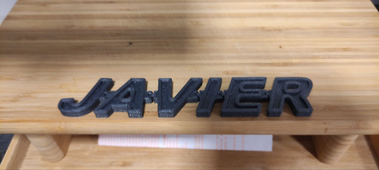 keychain articulated name JAVIER by Ljhtom (Javier Hernando) | Download ...