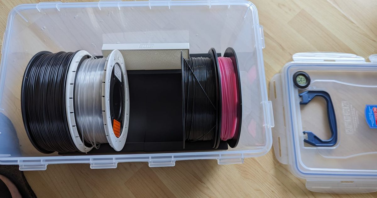 Spoolstand for LocknLock 42l Box by Milamber | Download free STL model ...