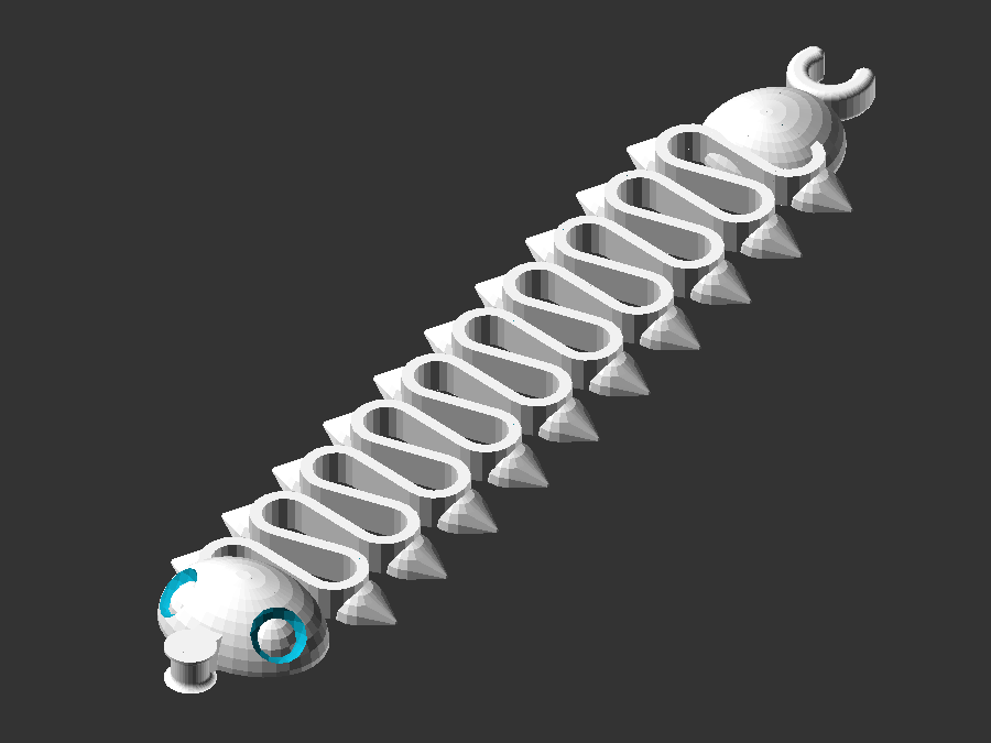 Centipedes Cable Clip by Jack | Download free STL model | Printables.com