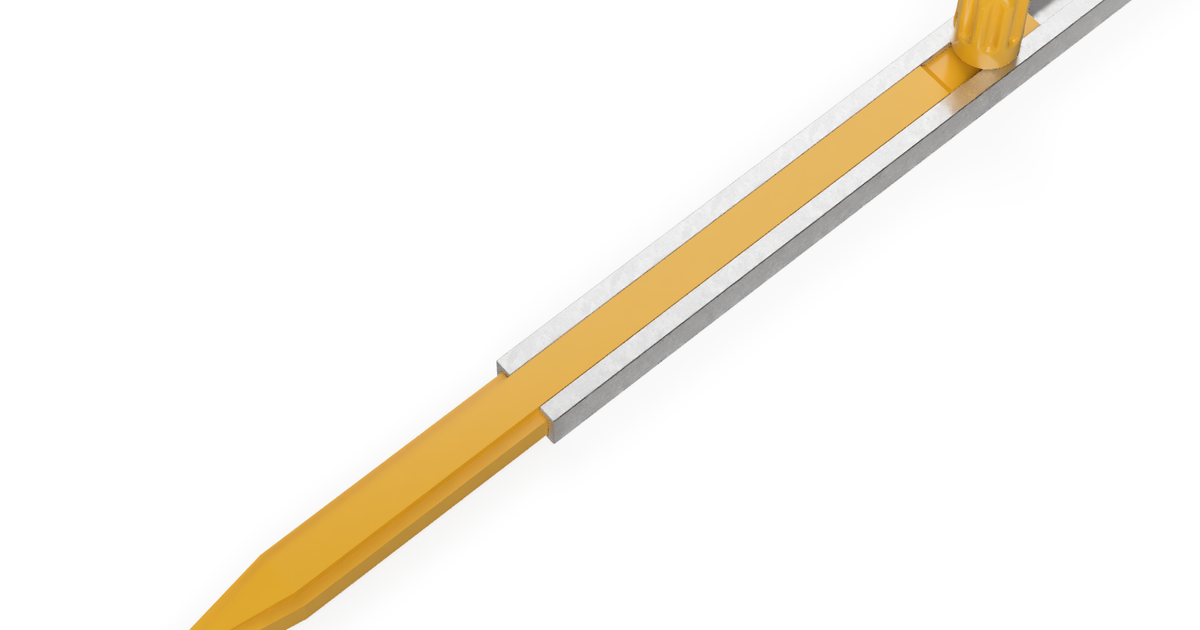 Sliding Diagonal Gauge (large) by cewo | Download free STL model ...