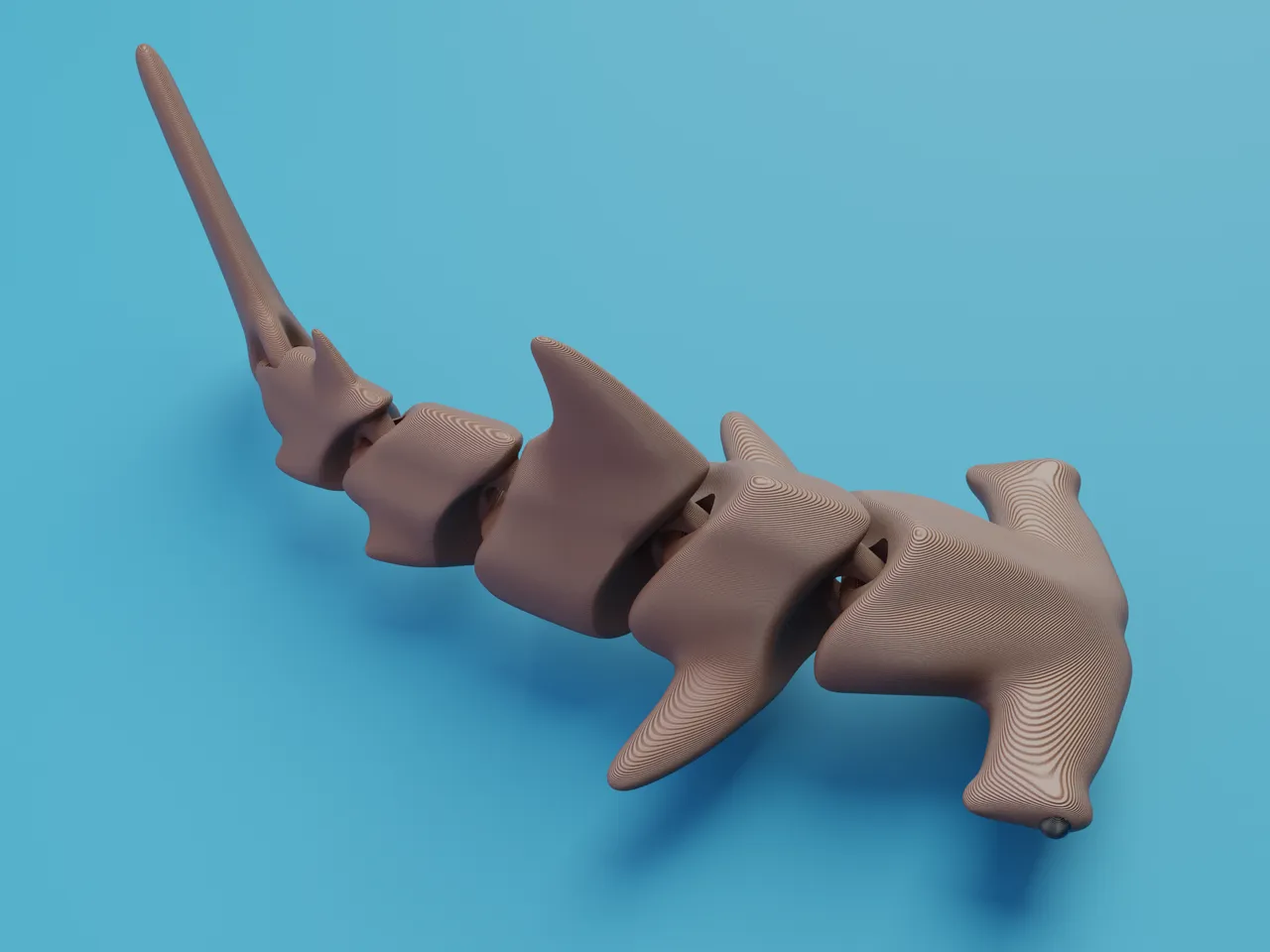 Articulated Hammerhead Shark by Jopek Design | Download free STL model | Printables.com