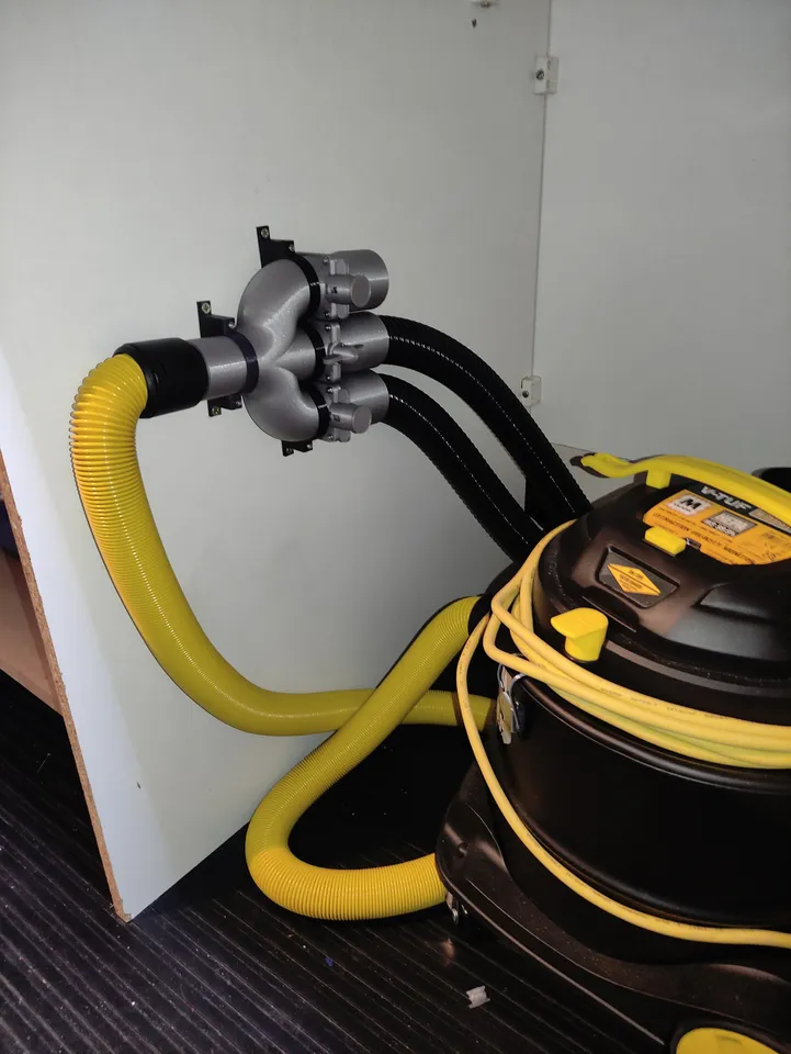 Dust extraction/hoover 3-way valved manifold/splitter by bart ...