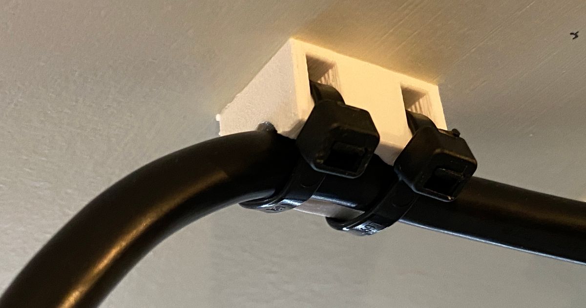 Wall Mountable Cable Clip by aubedj | Download free STL model ...