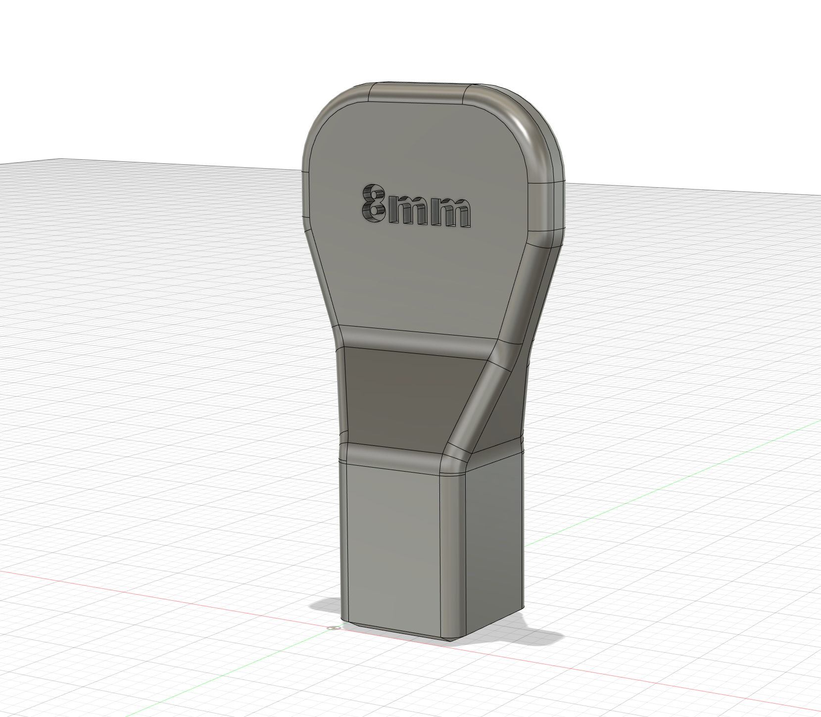 8mm utility room square key by Aux | Download free STL model ...