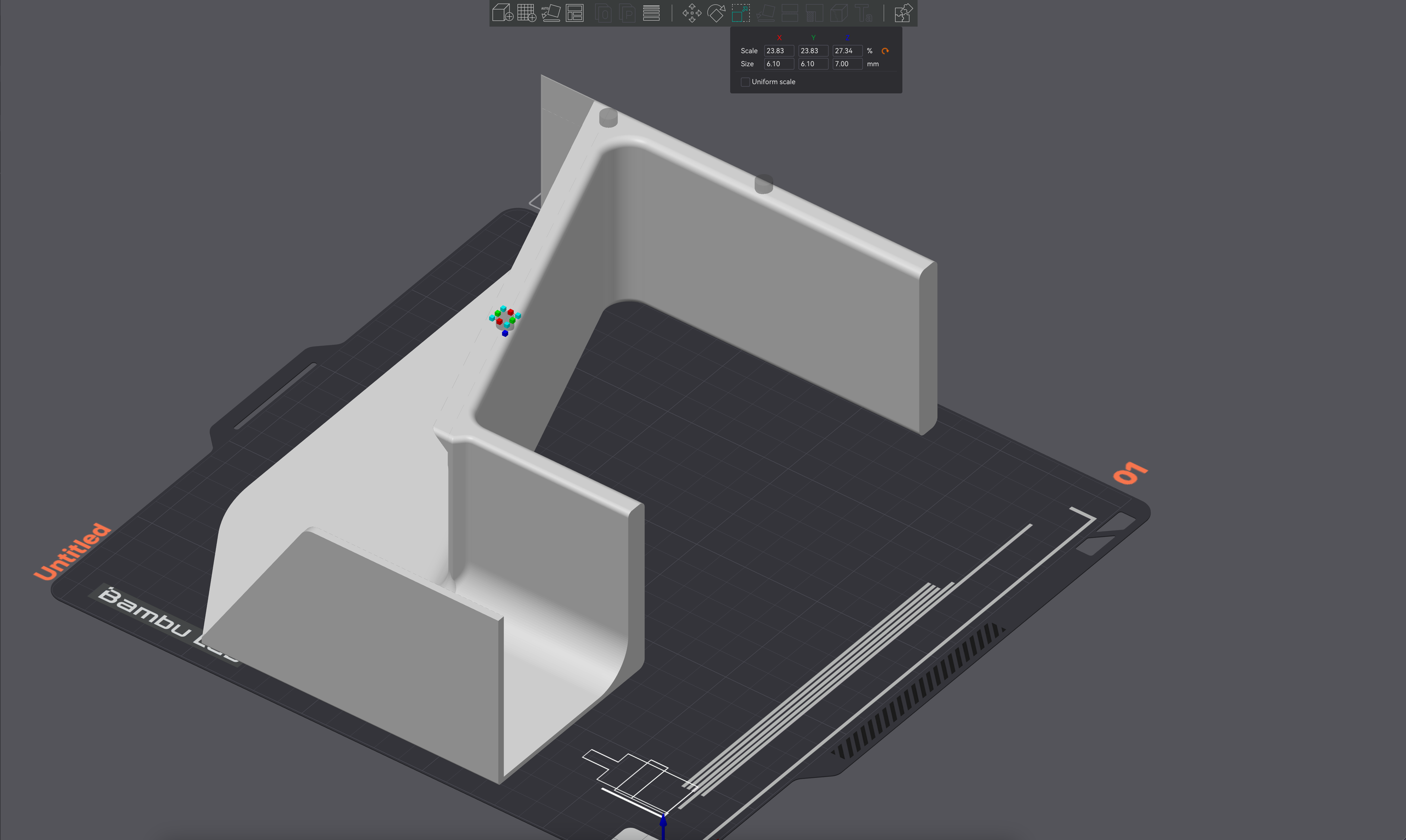 Bambulab Support-free magnetic Poop Chute (Waste Slide) by Milan ...