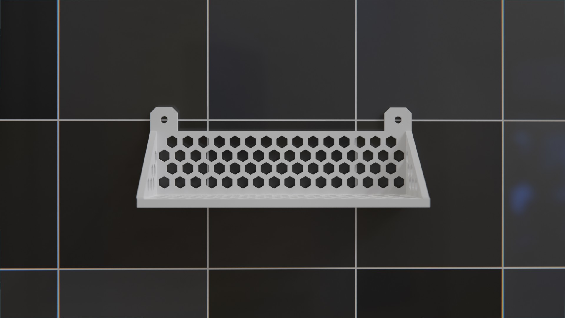 Small Hexagon Pattern Shelf by Ezio | Download free STL model ...