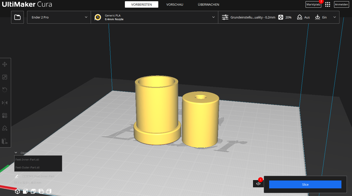 Adjustable Feet / Riser by Mr.B | Download free STL model | Printables.com
