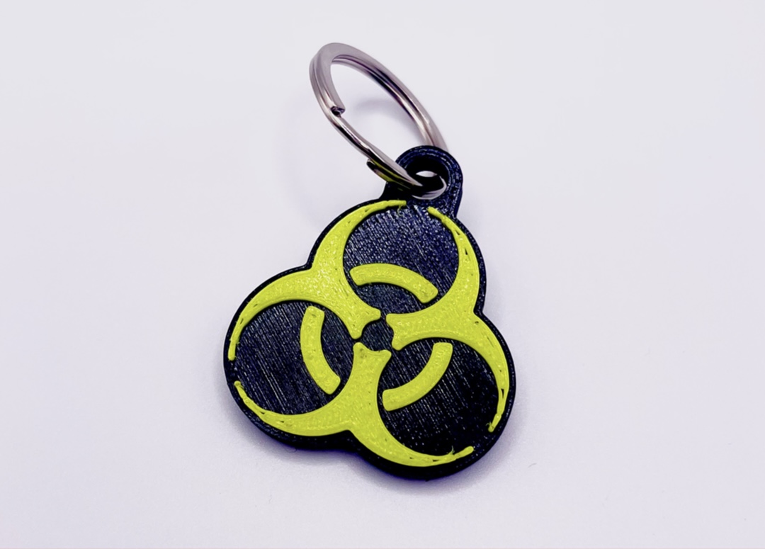 Biohazard KeyChain by MrViddy | Download free STL model | Printables.com