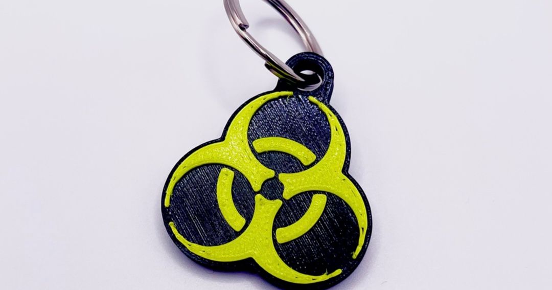Biohazard KeyChain by MrViddy | Download free STL model | Printables.com