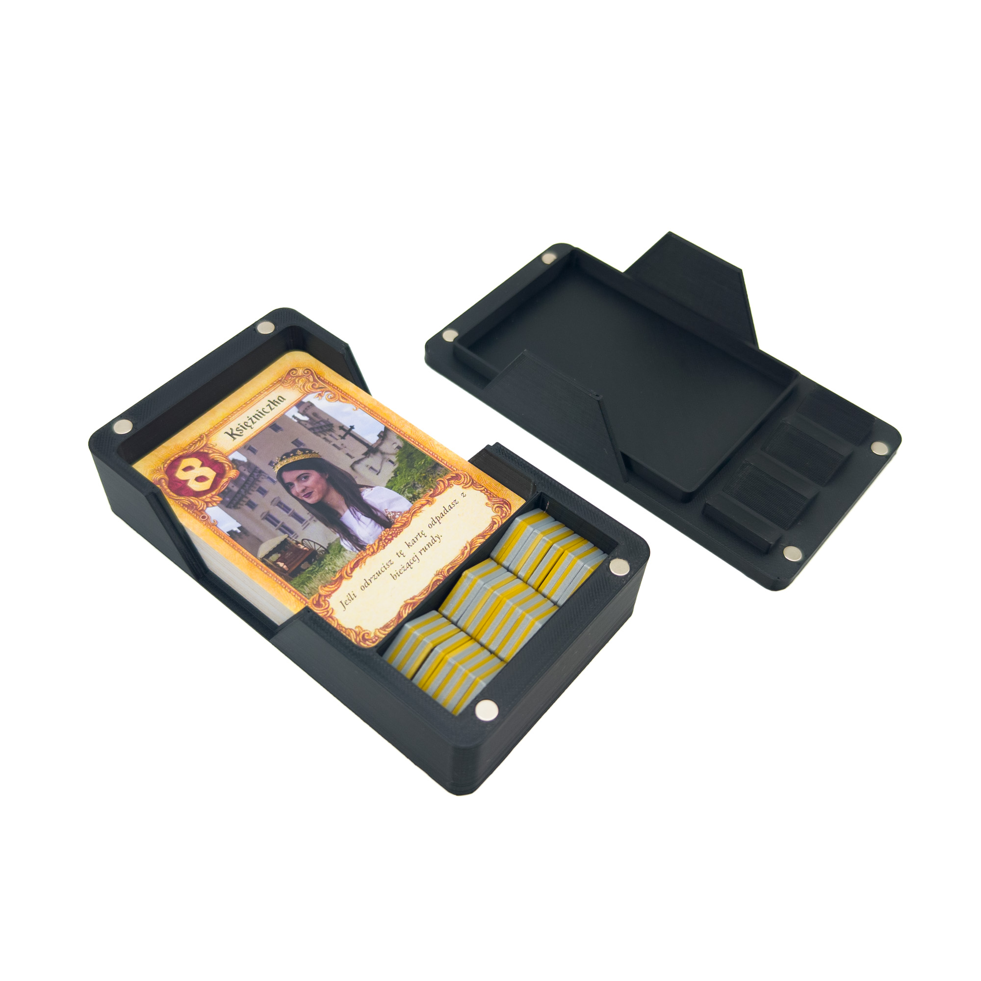 Magnetic Box with Coins Compartment for Playing Card Deck - Love Letter ...