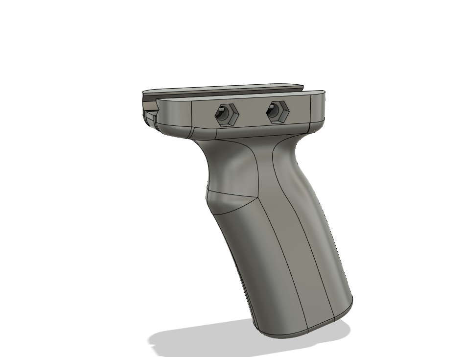 Stubby Worker style angled forgrip by Ex-Pigeons | Download free STL ...
