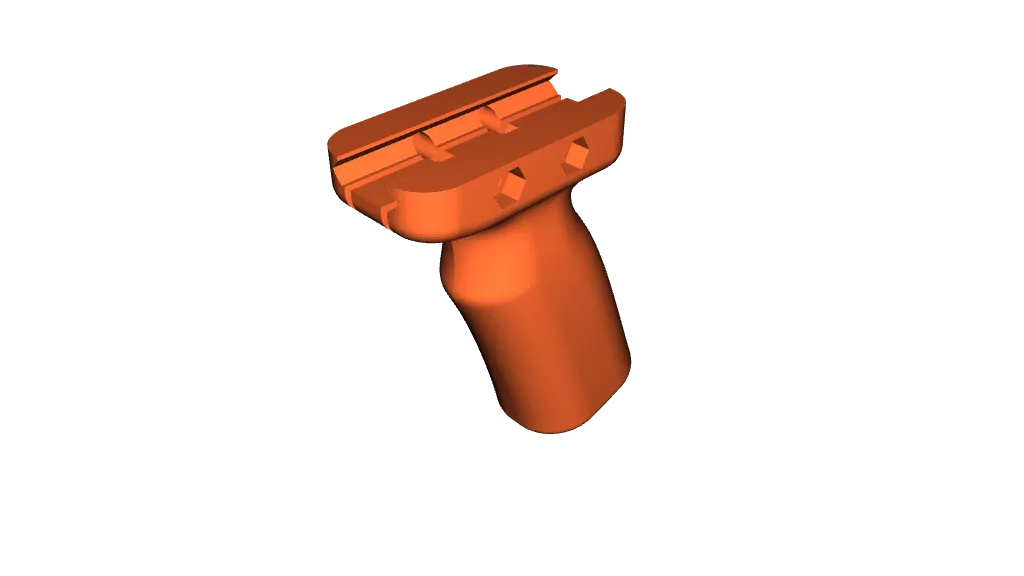 Stubby Worker style angled forgrip by Ex-Pigeons | Download free STL ...