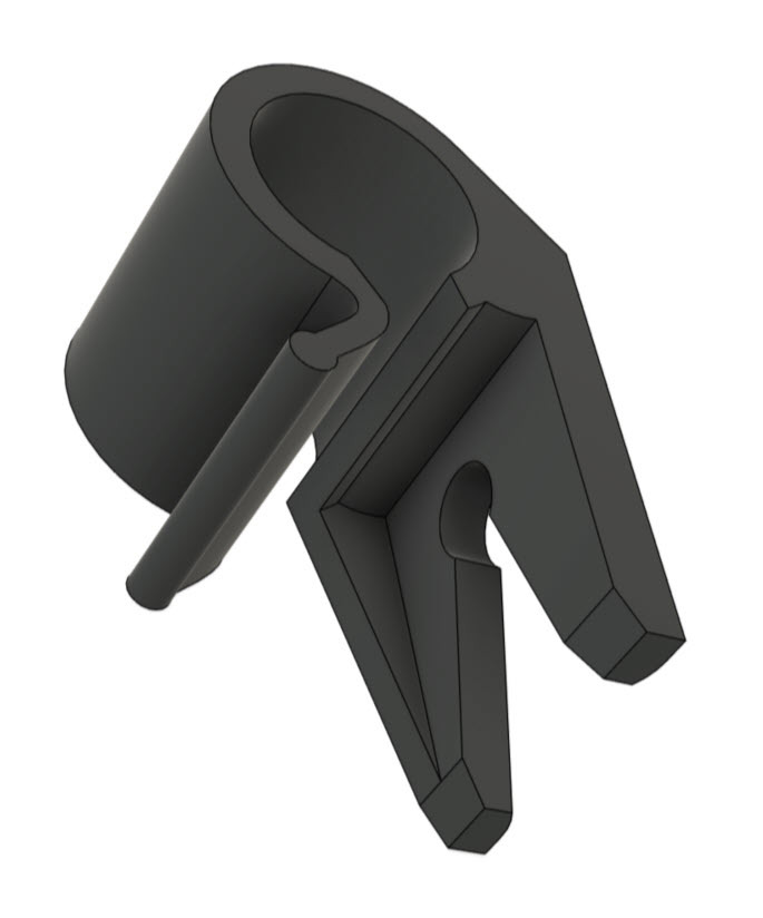 Bmw E30\E28\E21 - wiring clip (OEM: 63 12 1 364 431, 61 13 1 362 825) by Kotyarko_O | Download ...