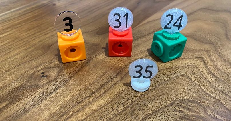 MathLink Numberblocks compatible number plates por BaldPrinter ...