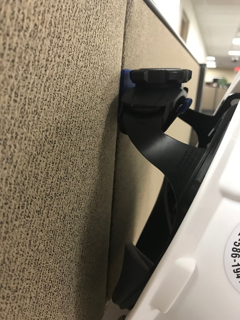 Cubicle Headphone Hook by MatthewGTaylor | Download free STL model ...