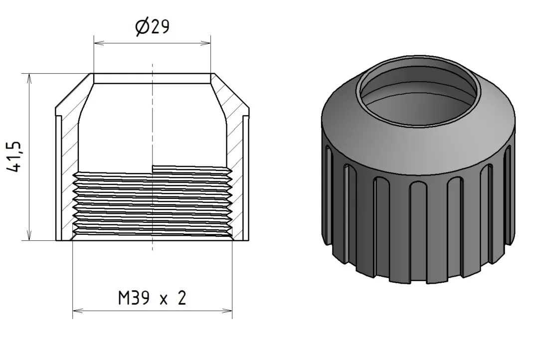 Clamp for telescopic pool pole by Lukáš Holoubek | Download free STL ...