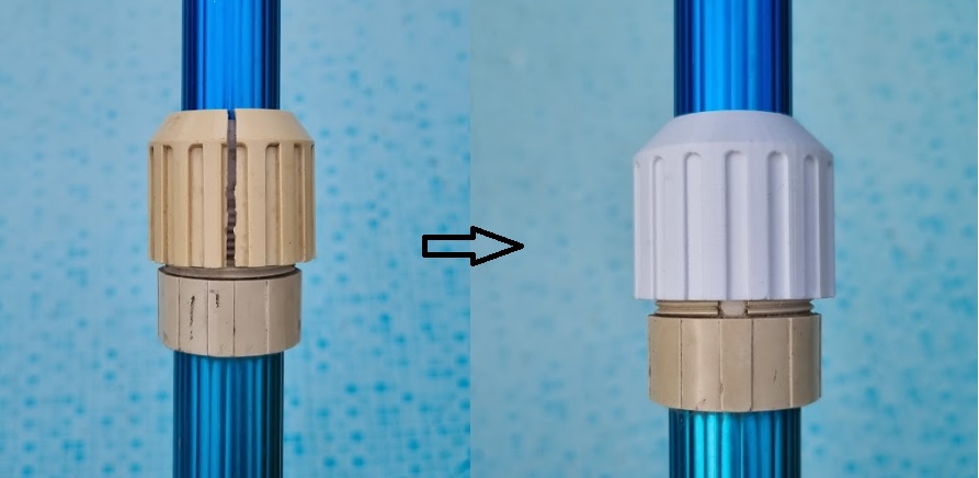 Clamp for telescopic pool pole by Lukáš Holoubek | Download free STL ...