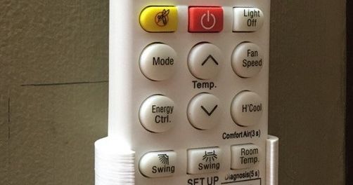LG inverter AC Remote Wall Mount by Black Jack | Download free STL ...