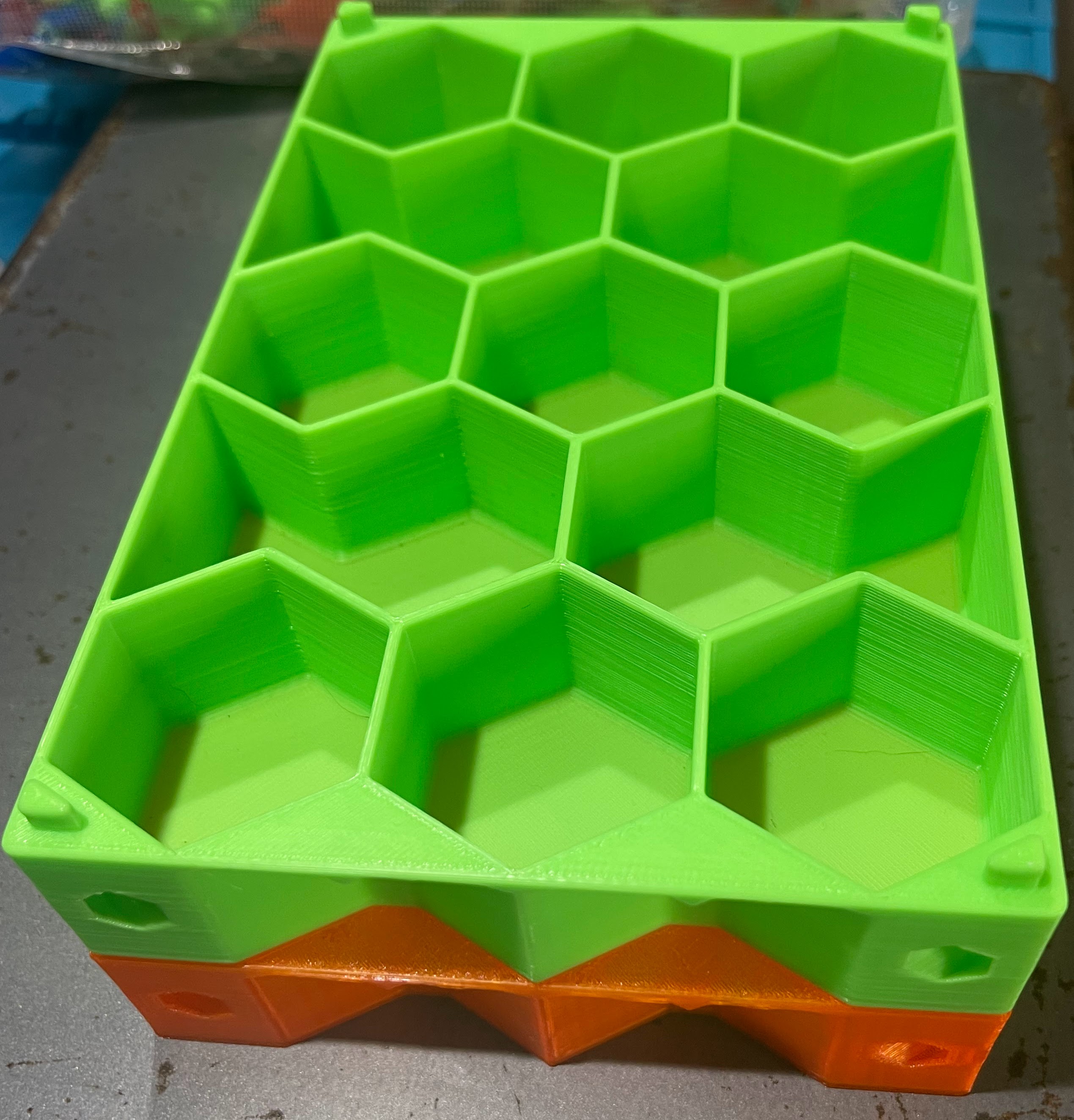 Hexagon sorting tray by Drumagoo | Download free STL model | Printables.com