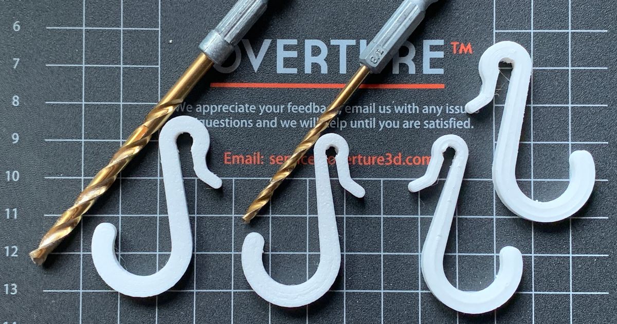 Simple Hooks for Wire Shelving, 5mm and 3.5mm wire by monyx | Download ...