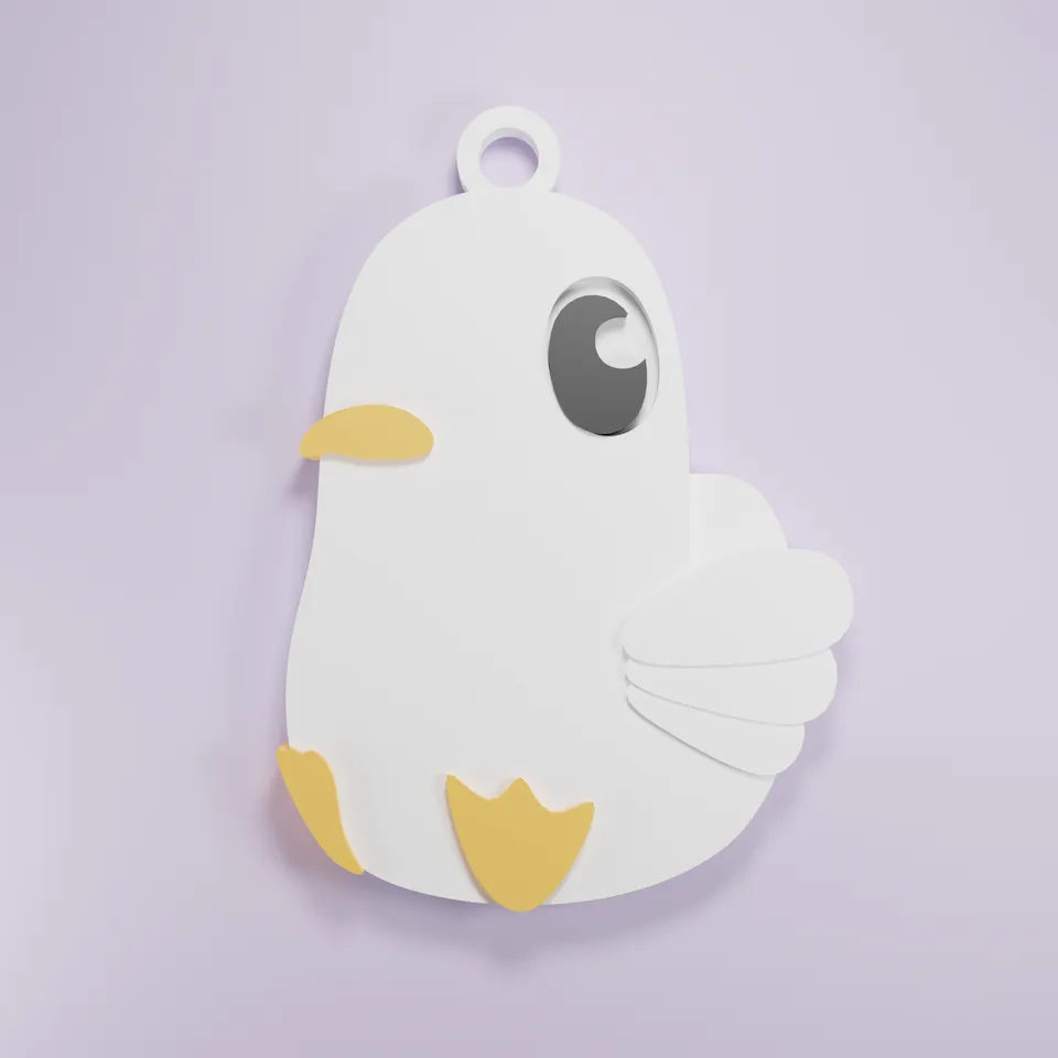 Duck Keychain / Pendant by Wandereule | Download free STL model ...