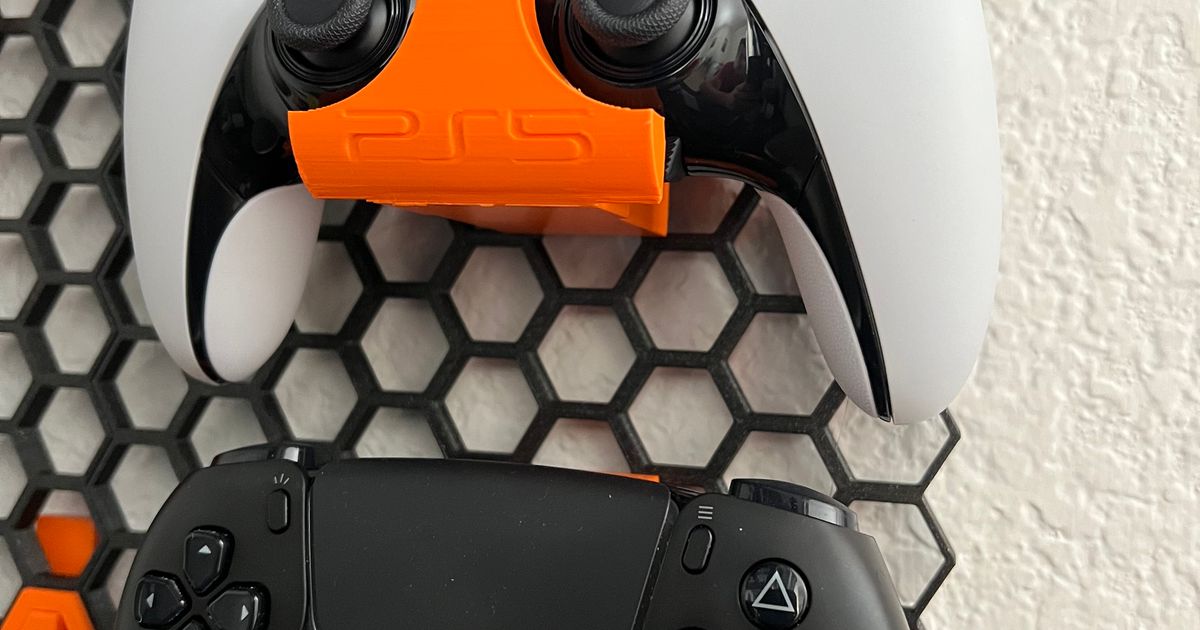 Honeycomb Wall PS5 DualSense and DualSense Edge Controller Mount (works ...