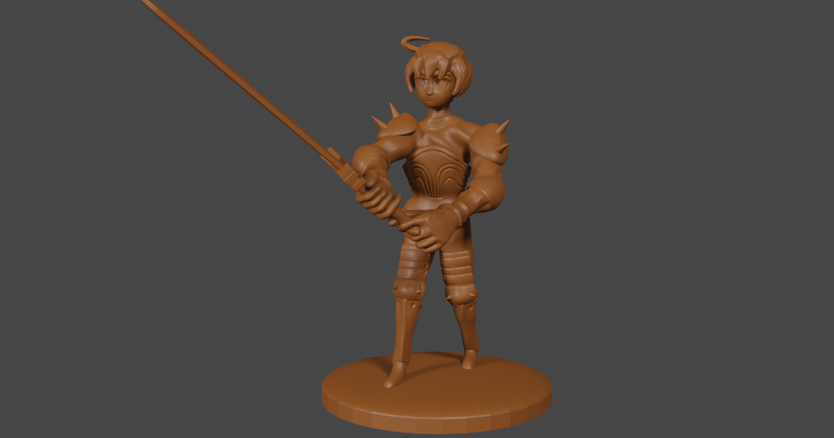 Final Fantasy Tactics inspired, Ramza, Tabletop DnD miniature by ...