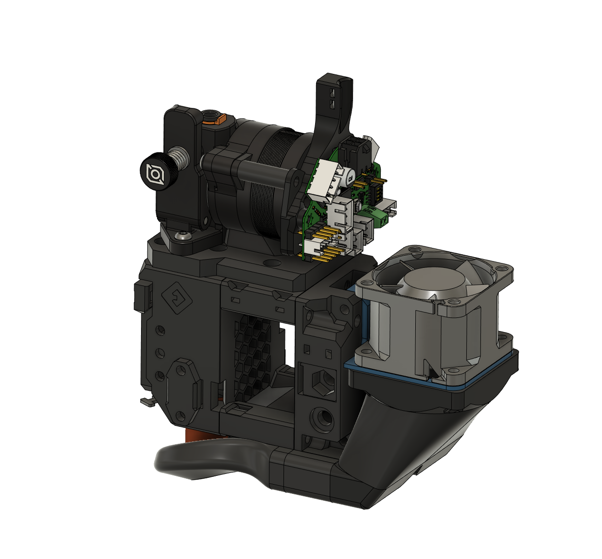 Fastener for the 4028 fan inlet (short version) by D!nu | Download free ...